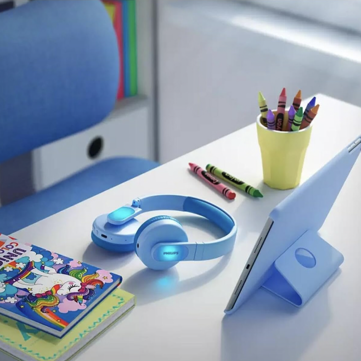 Philips TAK4206BL Wireless Bluetooth Headphones for Kids - Blue – tamPrime